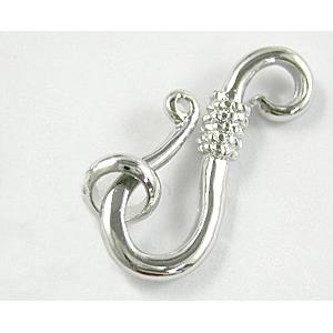 8-Shaped Connector, copper, platinum plated, 9x22mm (FDC132PP ...