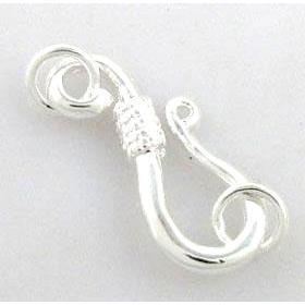 8-Shaped Connector, copper, silver plated, 9x22mm (FDC133SP ...