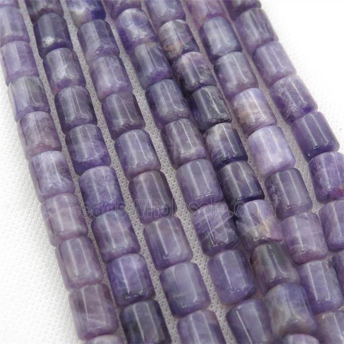 purple Amethyst tube beads, approx 8-12mm (GB11481-M) - BeadsWholesale.com