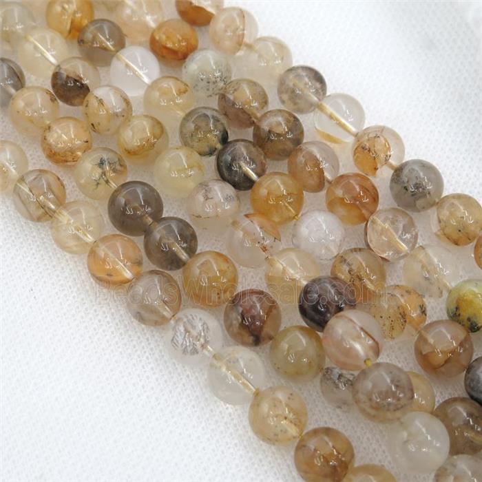 landscape Quartz Beads, round, approx 8mm dia (GB13073-8MM ...